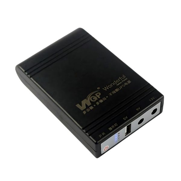 WGP Mini UPS – (5V, 9V, 12V Output) -Capacity 10400mAh